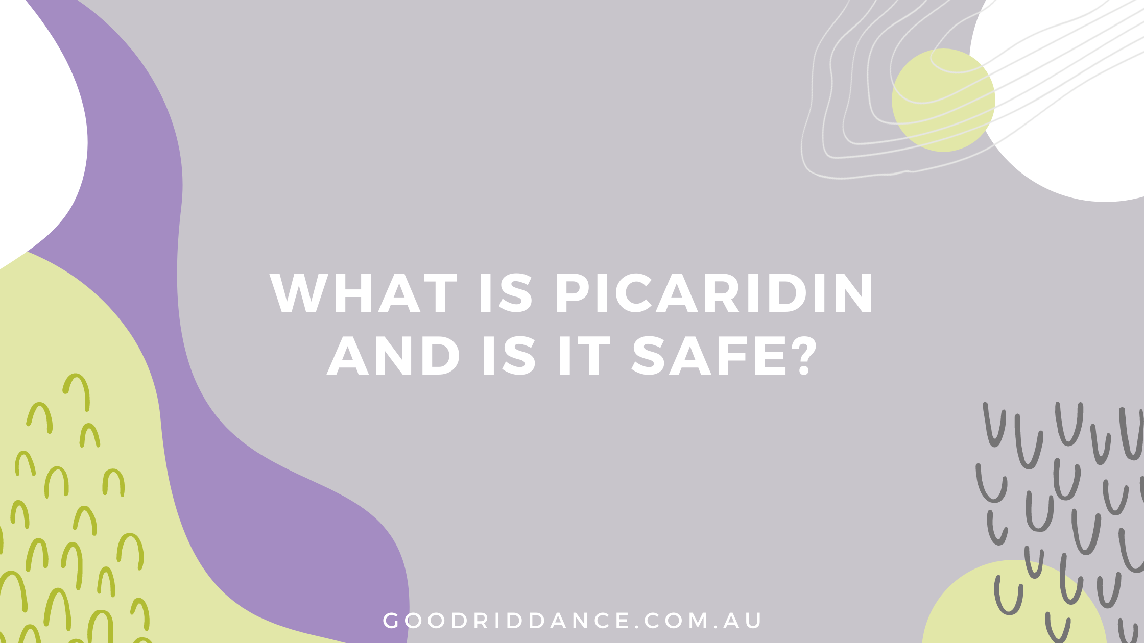 Discover what Picaridin is and if it's safe – Good Riddance